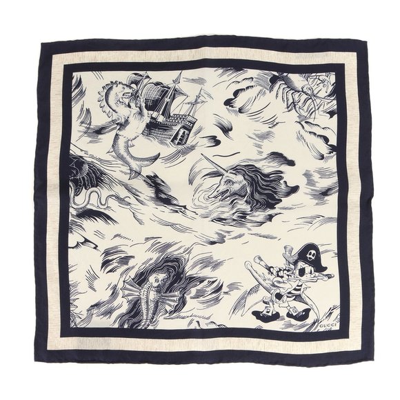 Gucci | Accessories | Gucci Disney Pirates Donald Duck Handkerchief ...